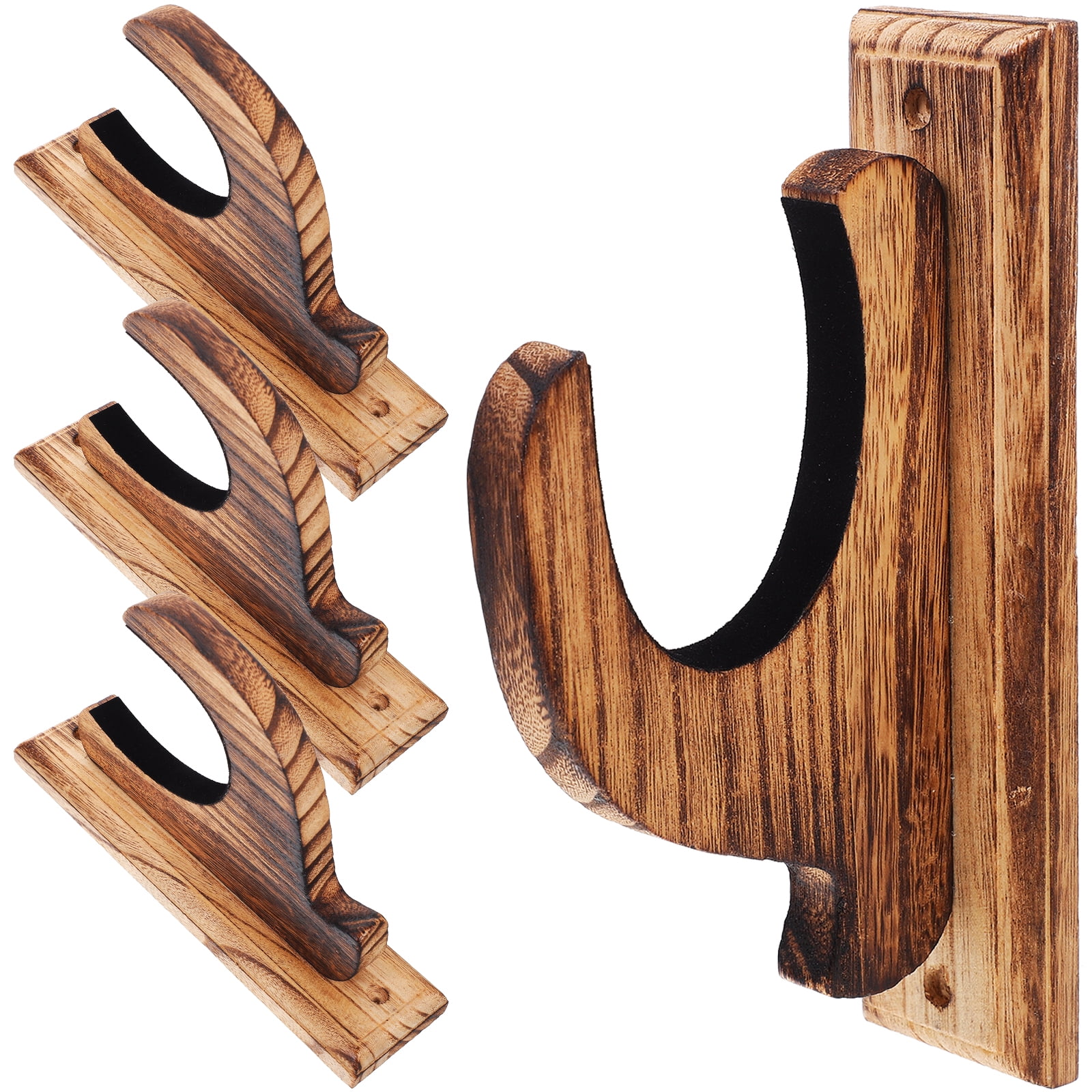 4Pcs Wall Mount Sword Rack Wooden Sword Display Holder Sword Storage ...