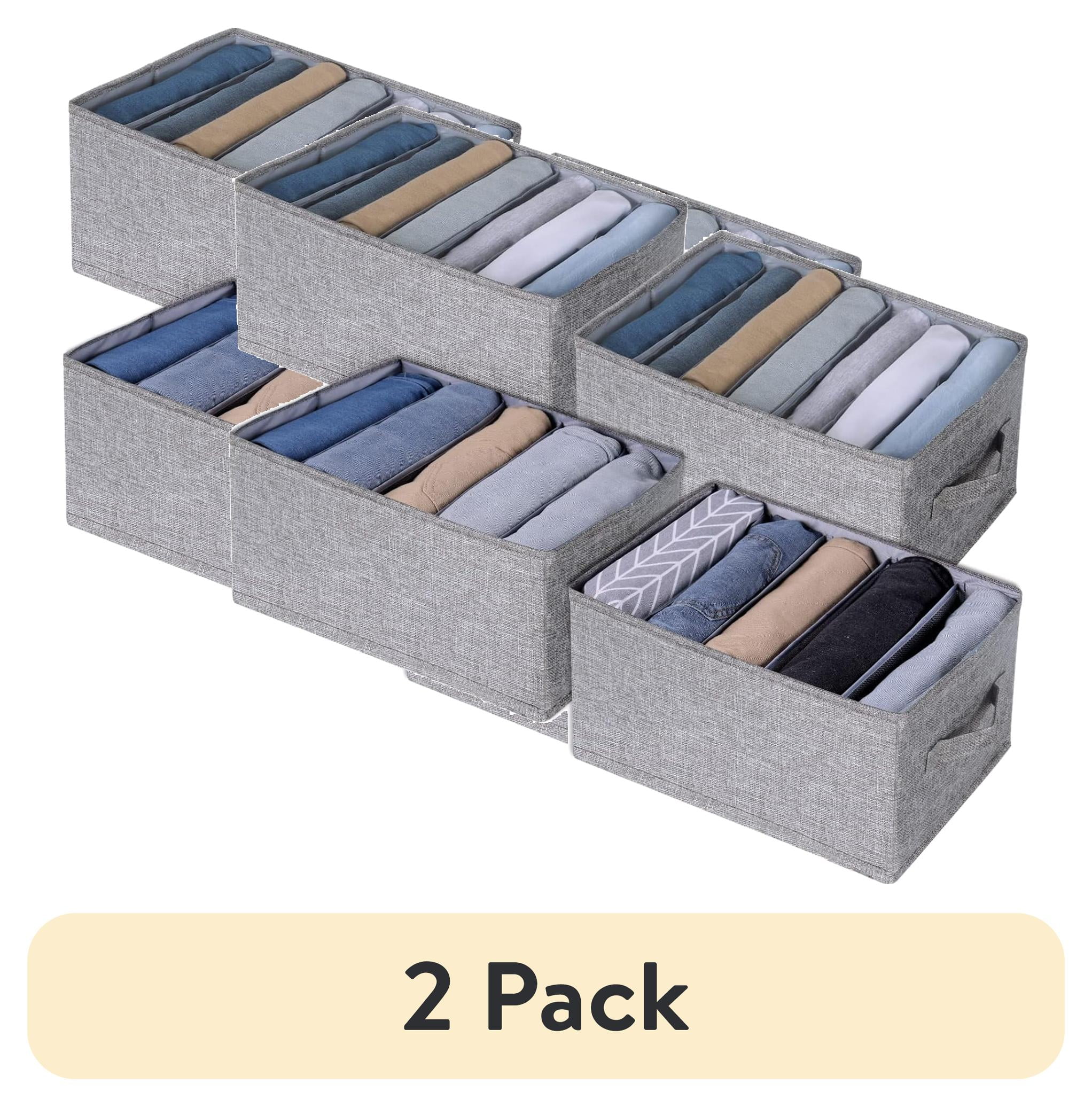 (2 pack) 4Pcs Wardrobe Closet Organizers and Storage with Support Board ...