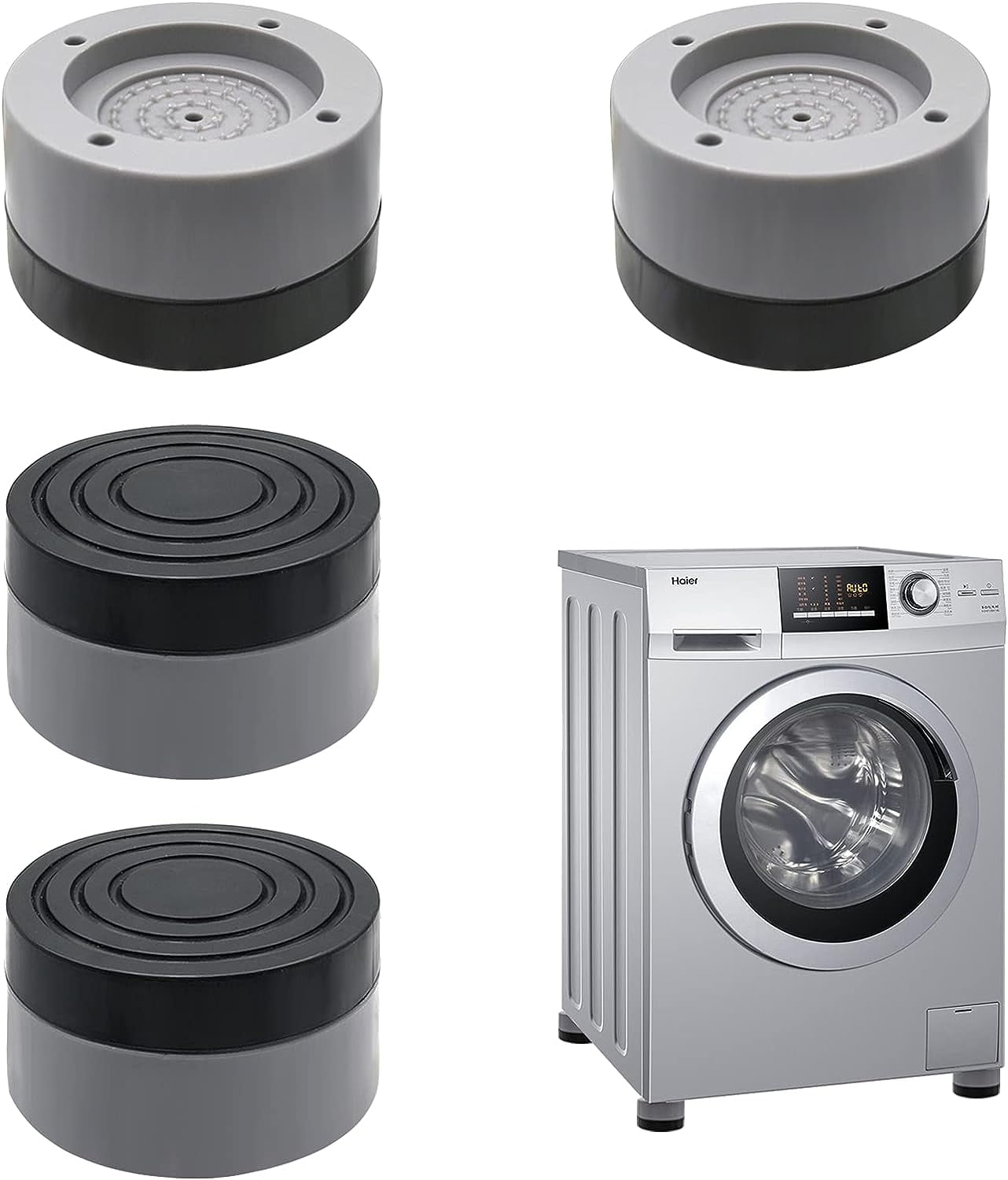 4Pcs Washing Machine Dampers, Anti Vibration Pads, Washing Machine Foot ...