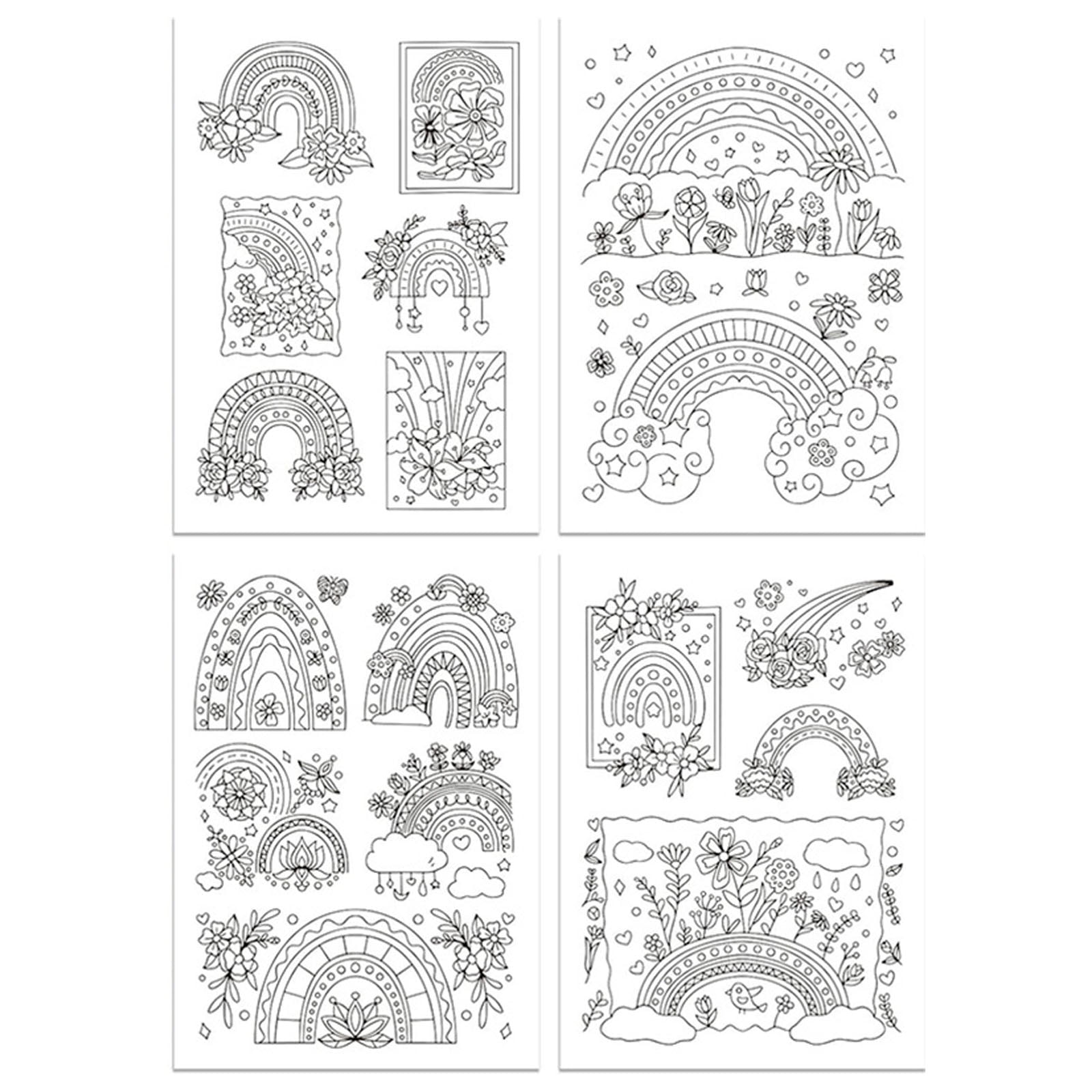 4Pcs Water Soluble Embroidery Stabilizer Paper Adhesive Embroidery ...