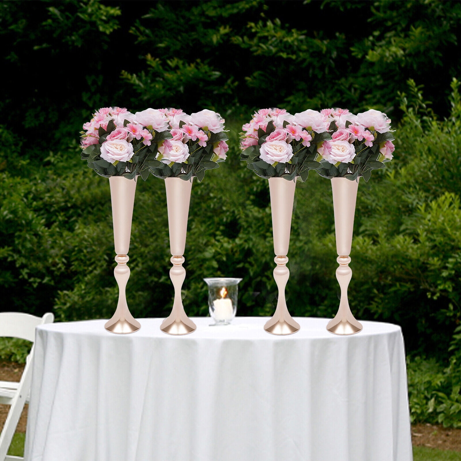 4Pcs Wedding Centerpieces Props Flower Vases Table Event Party Stage ...
