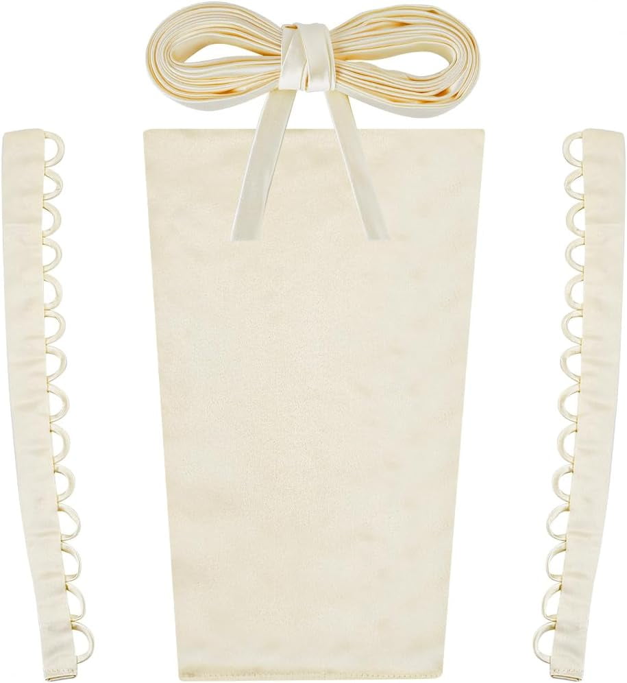 4Pcs Wedding Dress Corset Kit Large Cloth Satin Lace Up Panel Extender ...