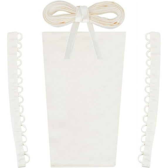 4Pcs Wedding Dress Corset Kit Large Cloth Satin Lace Up Panel Extender ...