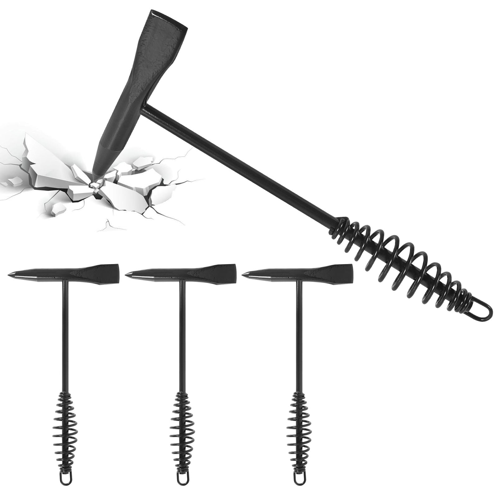 4Pcs Welding Chipping Hammer High Carbon Steel Welding Slag Hammer with ...