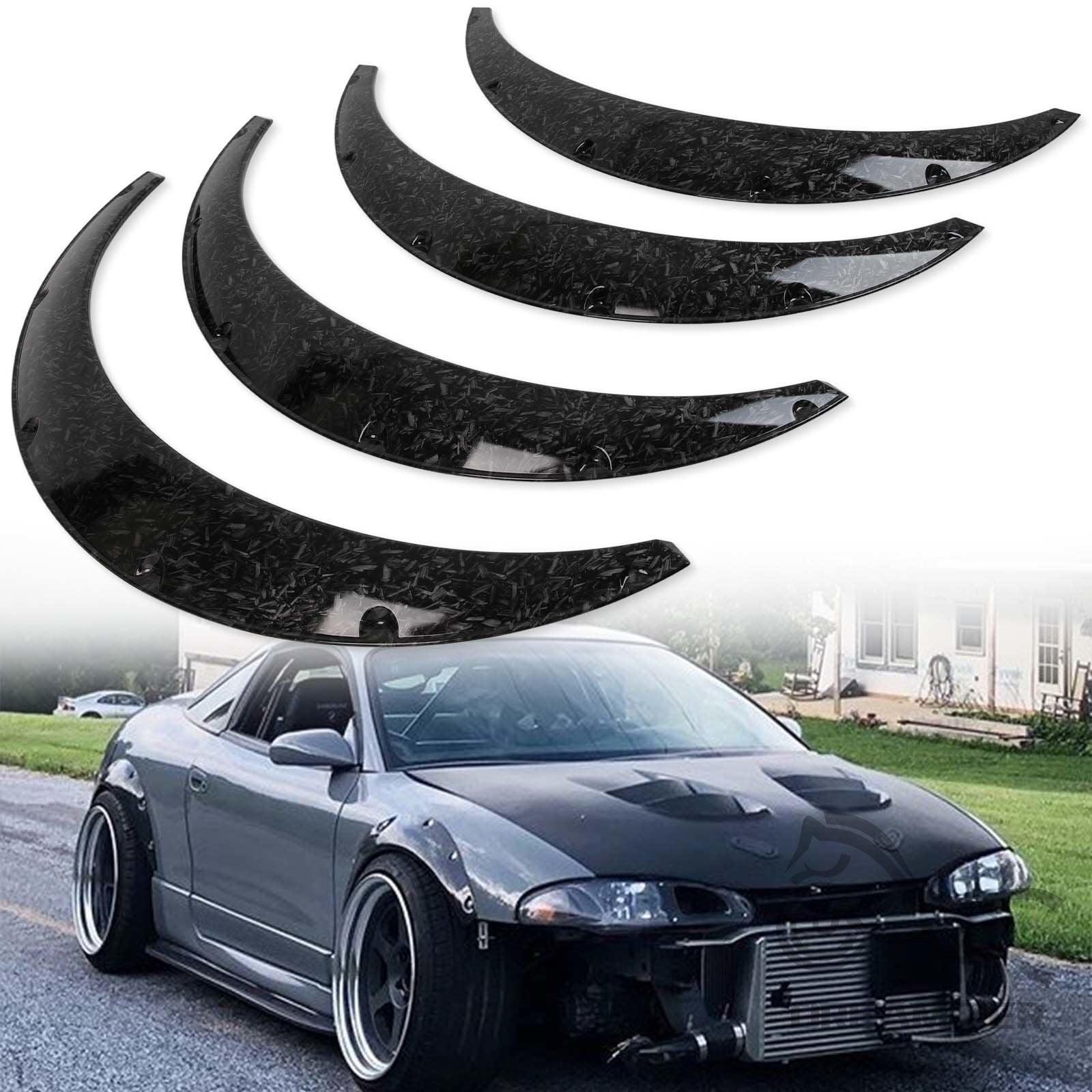 4Pcs Wheel Arch Fender Flares Cover Trim Mudguards Protective Lip Anti ...