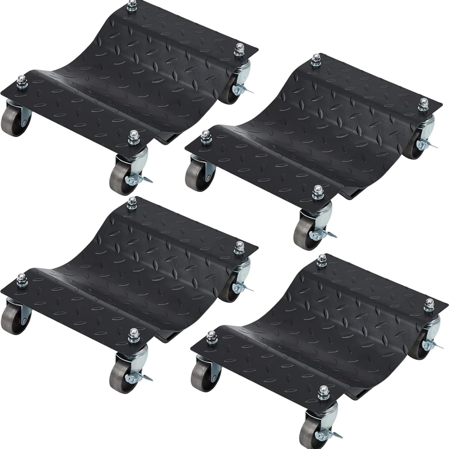 4Pcs Wheel Dolly, 6000LBS Car Moving Dolly, Heavy Duty Car Tire Stake ...