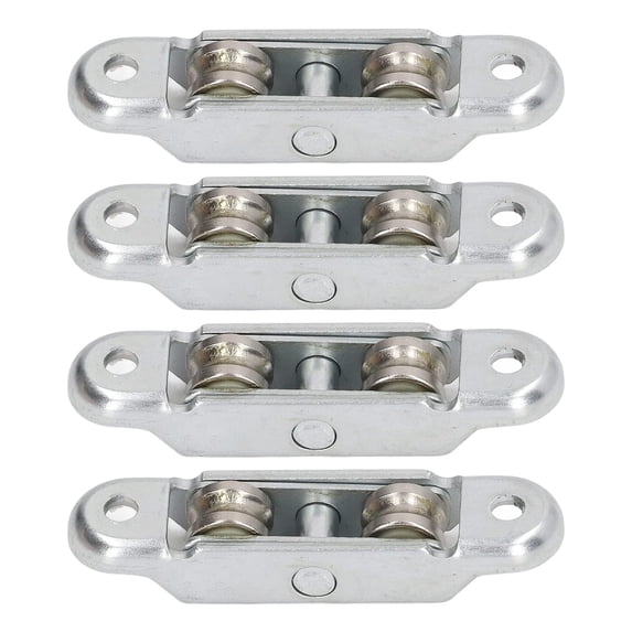4Pcs Wheel Roller Pulley with Slot, Slot Roller Pulley Sliding Door ...