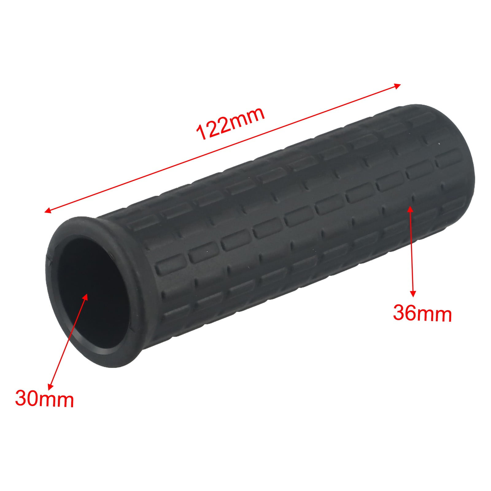 4Pcs Wheelbarrow Rubber Handles, Round Tubes Black Replacement ...