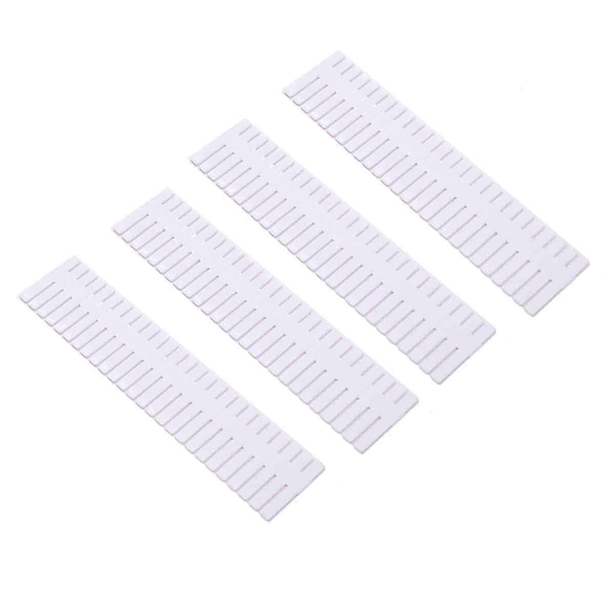 4Pcs White Lengthened 47X7Cm Drawer Divider Organizer Plastic Drawer ...