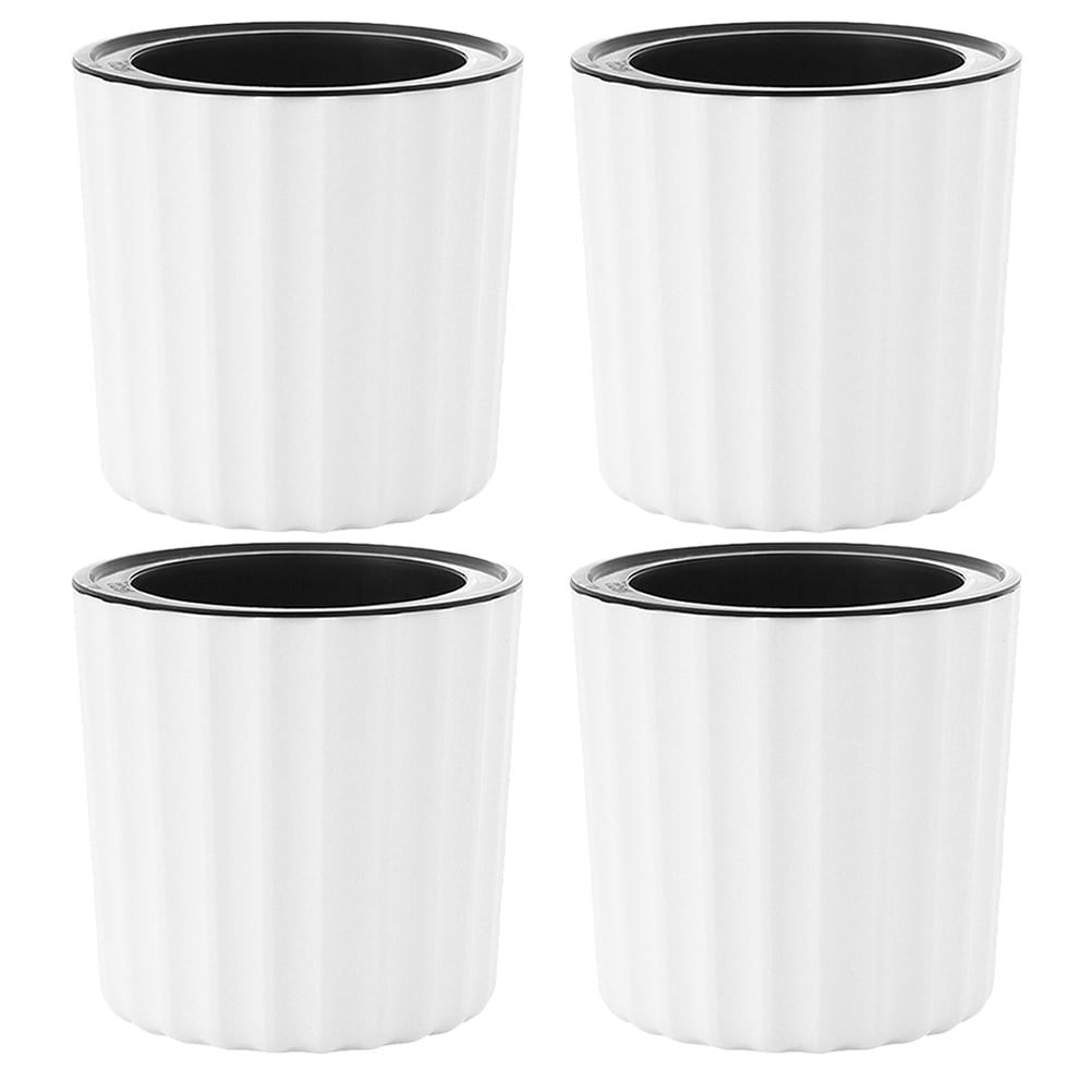 4Pcs White Resin Self Watering Orchid Pots with Built in Watering ...