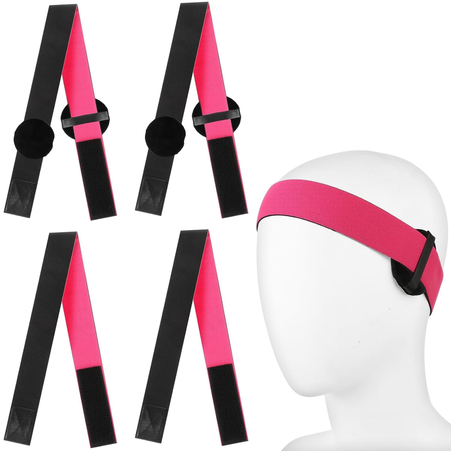 4Pcs Wig Band Non-Slip Elastic Bands for Wig Removable Lace Frontal ...
