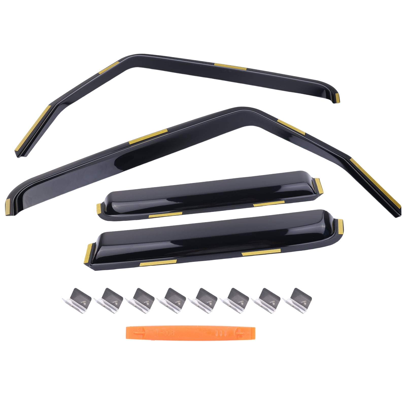 4Pcs Wind Deflectors Window Vent Visors Rain Guard for Jeep Wrangler ...