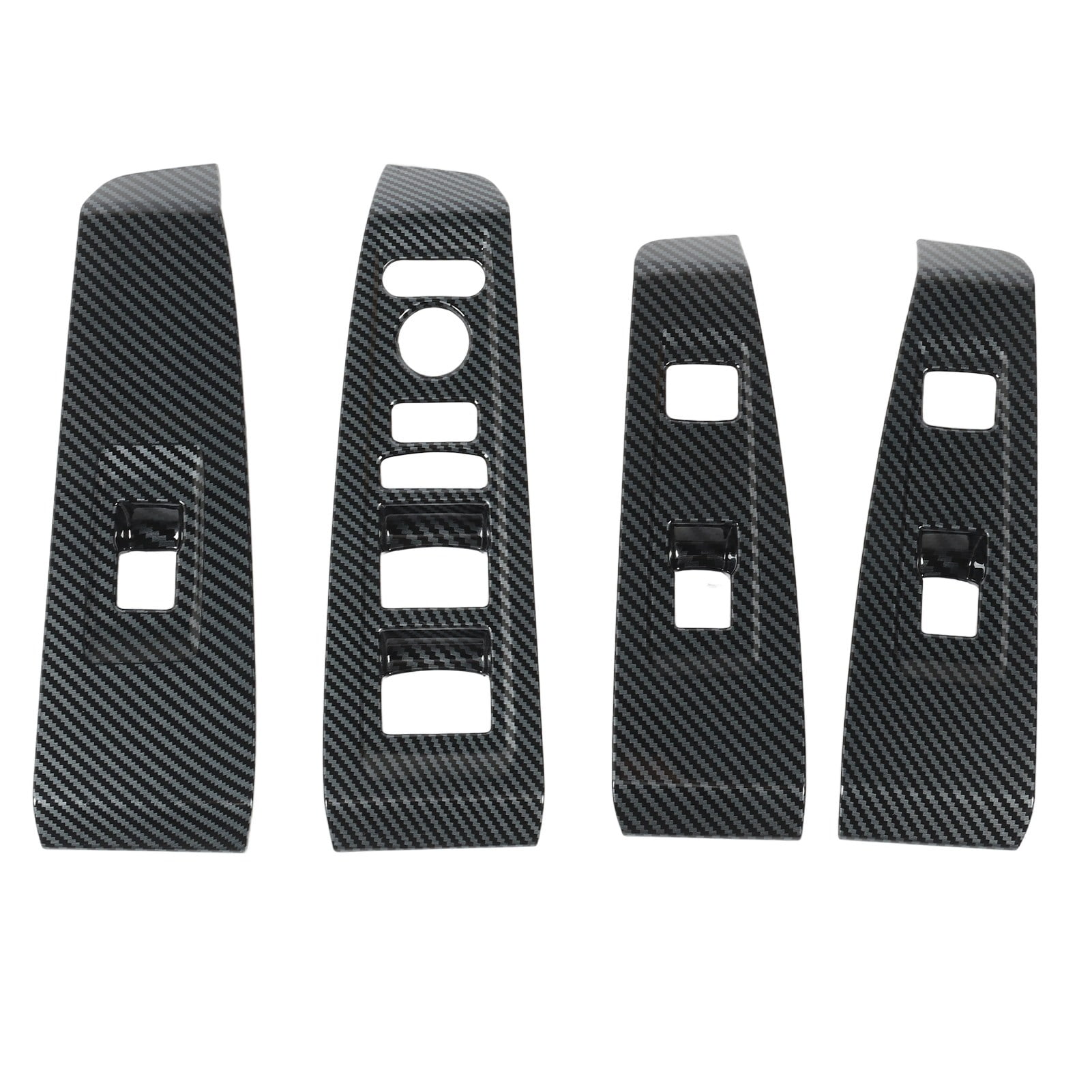 4Pcs Window Lift Switch Panel Cover Carbon Fiber Sturdy Strong ...