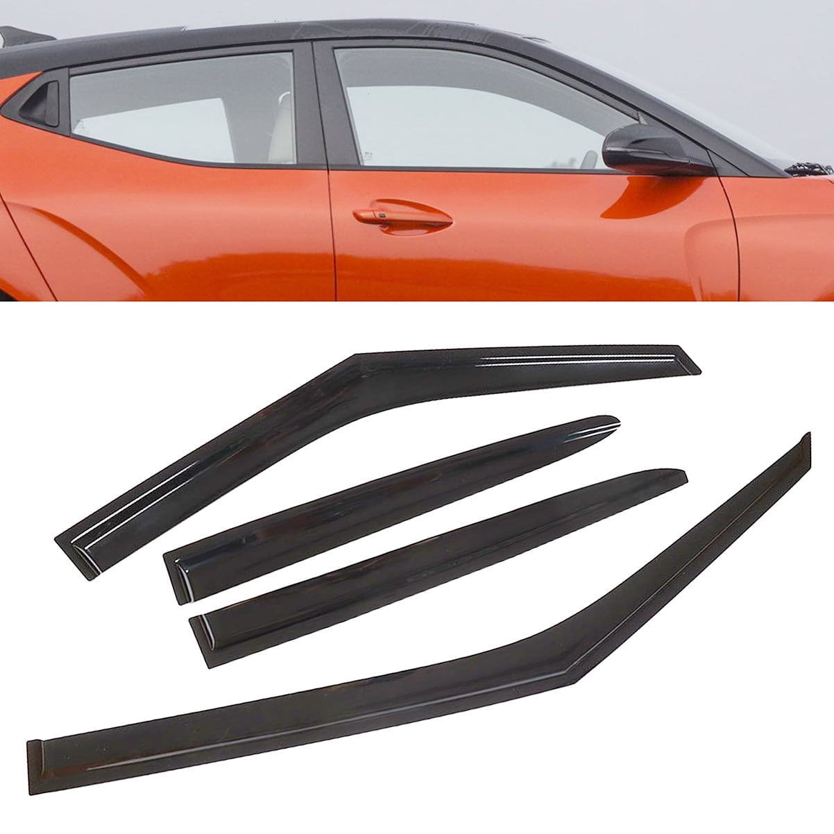 4Pcs Window Visor Rain Deflector Vent Sun Guard Fit for Hyundai ...