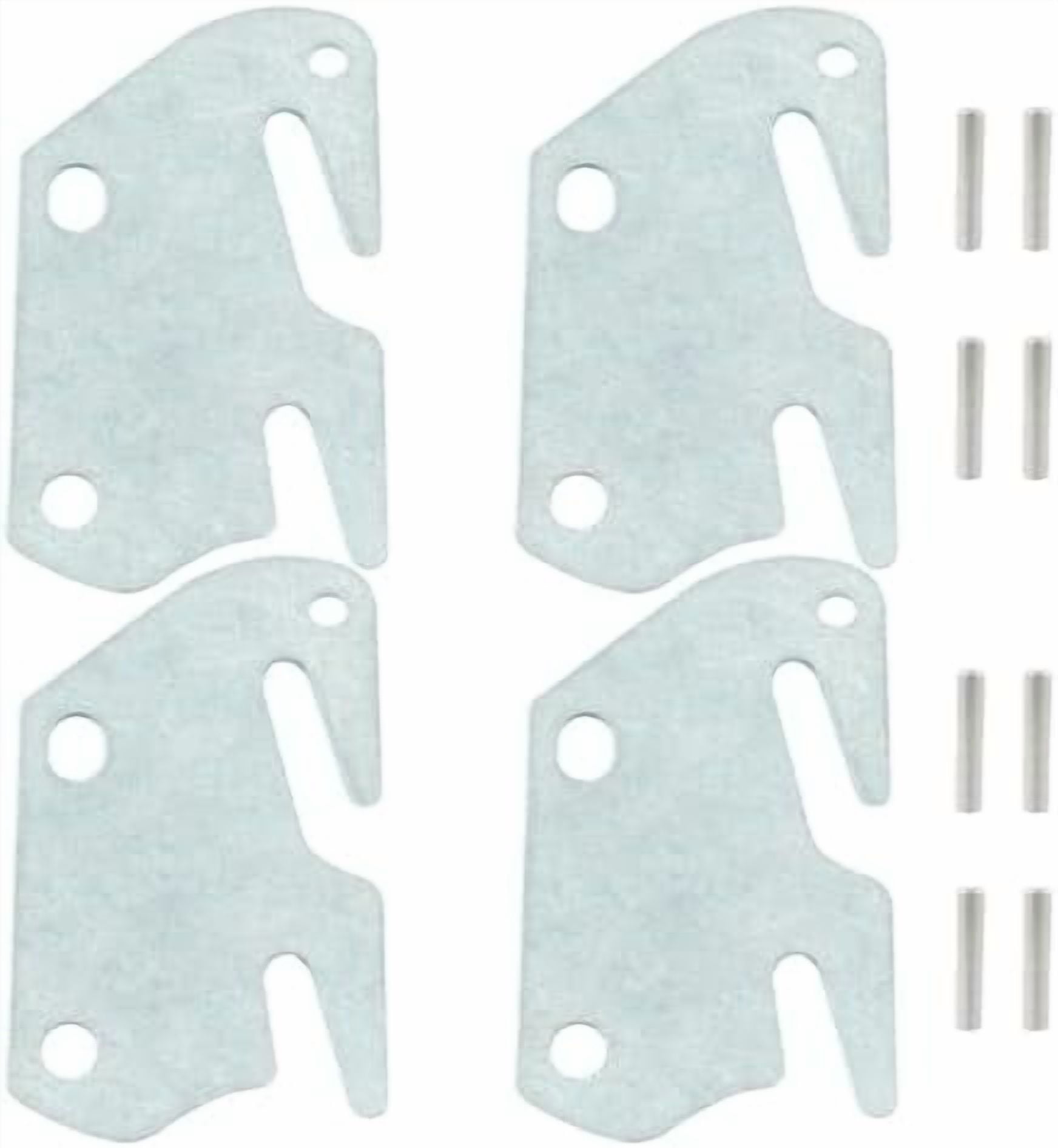 4Pcs Wood Bed Rail Hook Plates, Wood Bed Plates with Screws for Bed ...