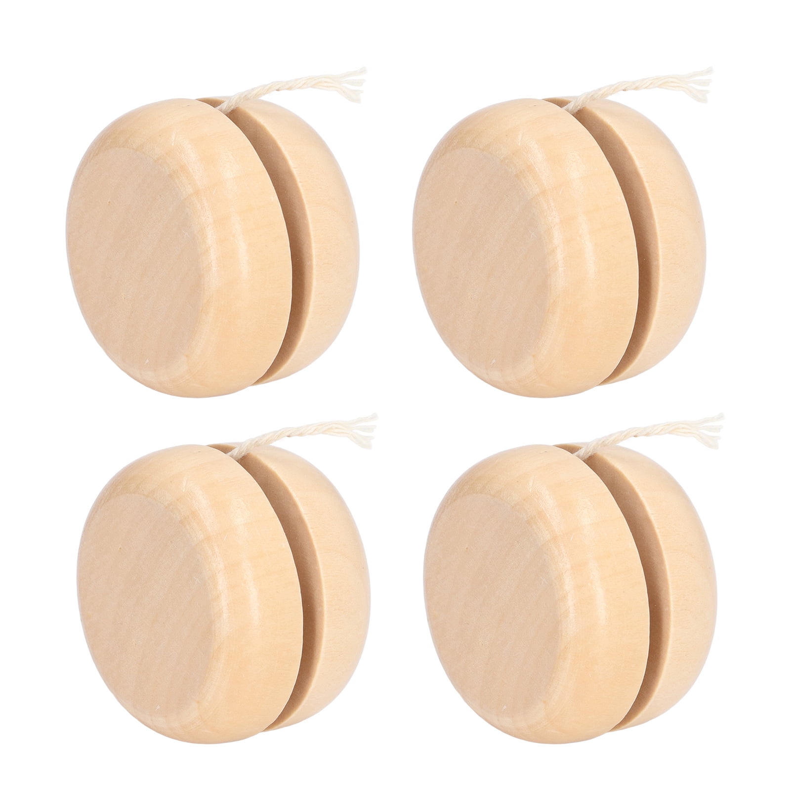 LeiKong 4Pcs Wooden Yoyo Small Size Portable Premium Durable Wood ...