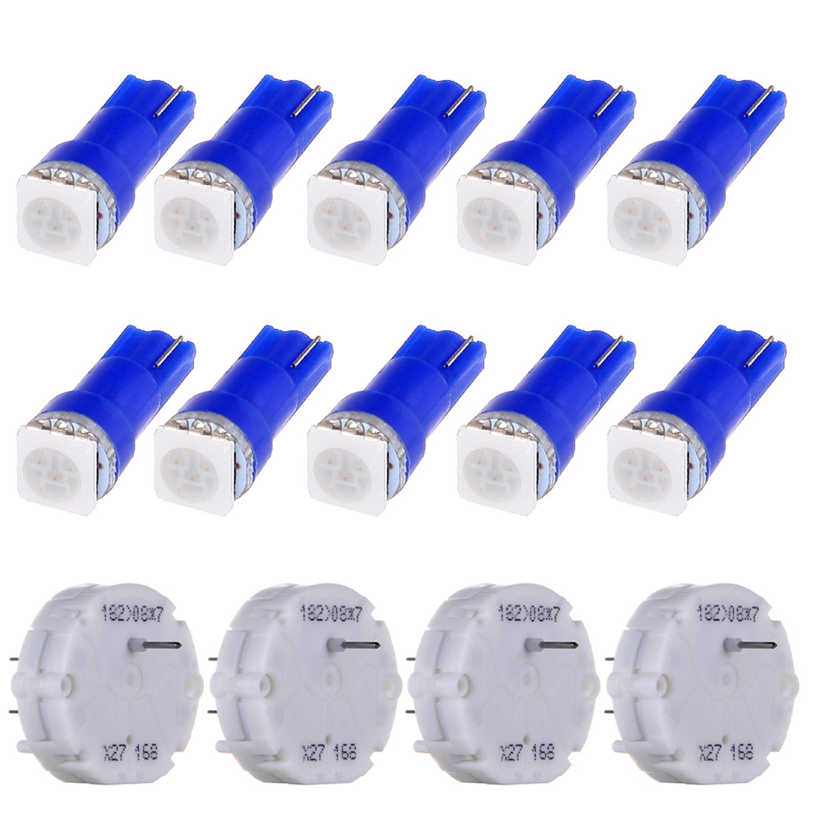 4Pcs X27.168 Stepper Motor with 10Pcs Blue T5 LED Bulbs Speedometer ...