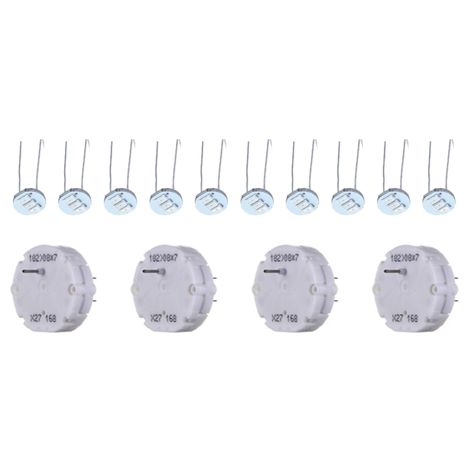 4Pcs X27.168 Stepper Motor with 10Pcs Red 4.7mm For Mini Light Bulbs ...