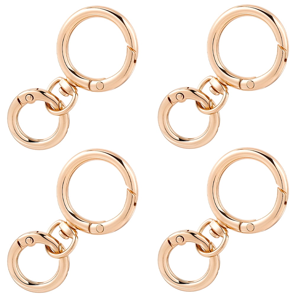 4Pcs Zinc Alloy Swivel Clasps with 4Pcs Spring Gate Rings Ring Light ...