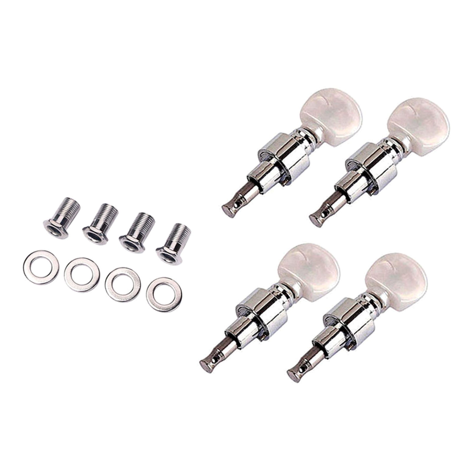 4Pcs/pack Banjo Tuner Banjo Geared Machine Pearled Pegs Tuning 4 Head ...