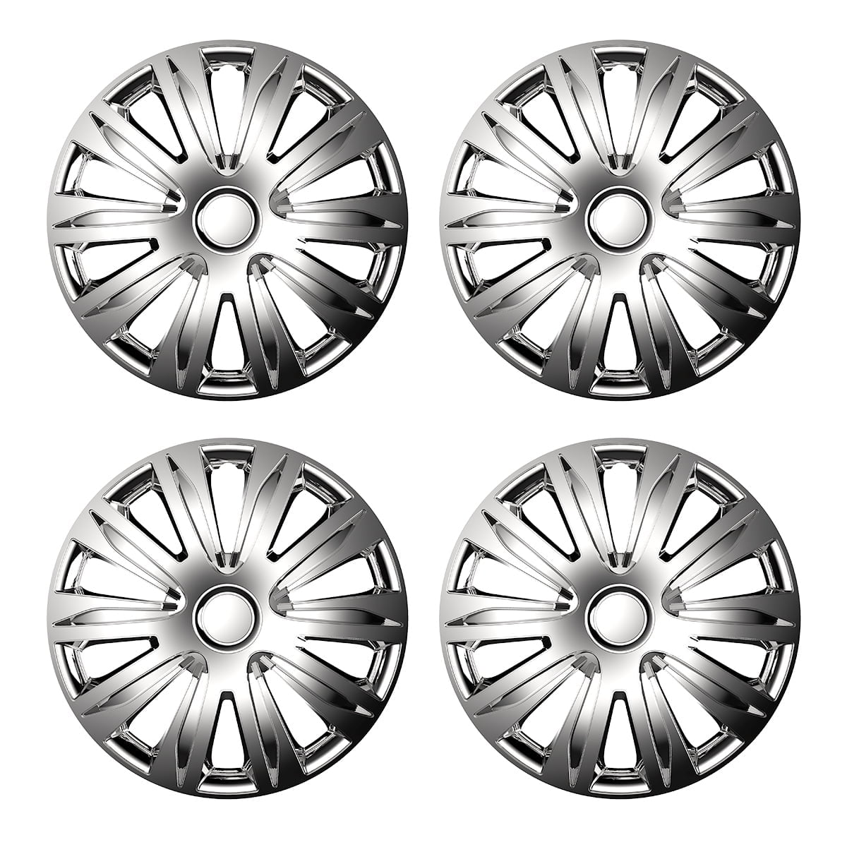 4Pcs/set 15" Universal Silver Hubcaps Wheel Covers for Most Cars,Set Of ...