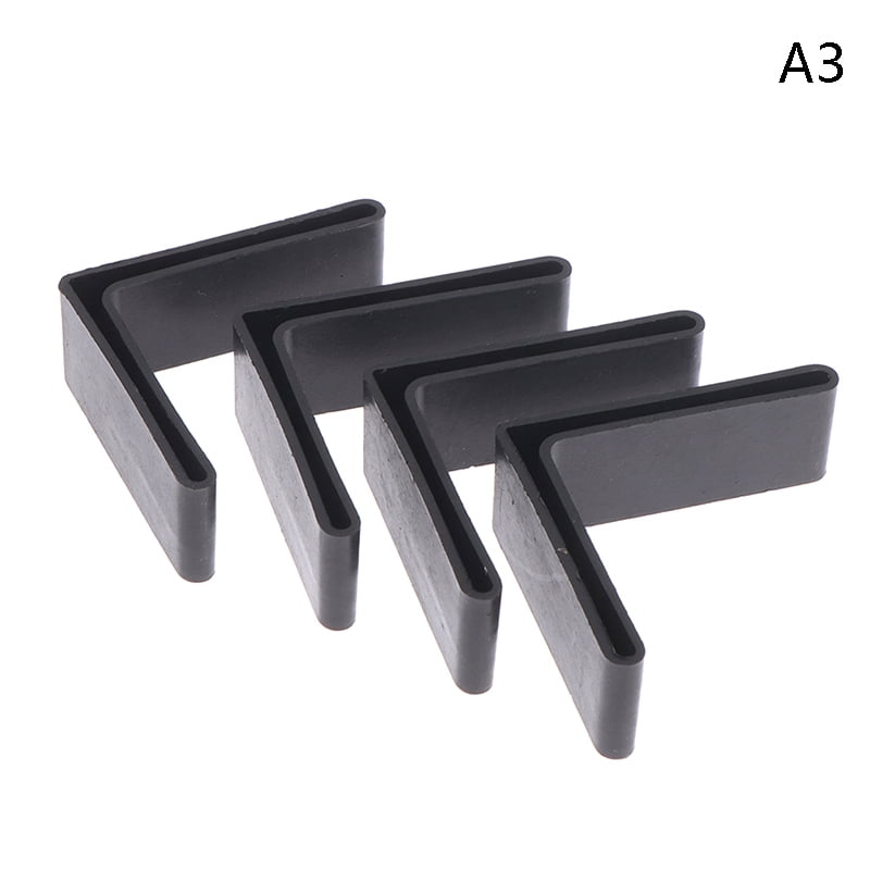 4Pcs/set 30mm/35mm/40mm Angular Rubber Footing L-Shaped Angle Steel ...