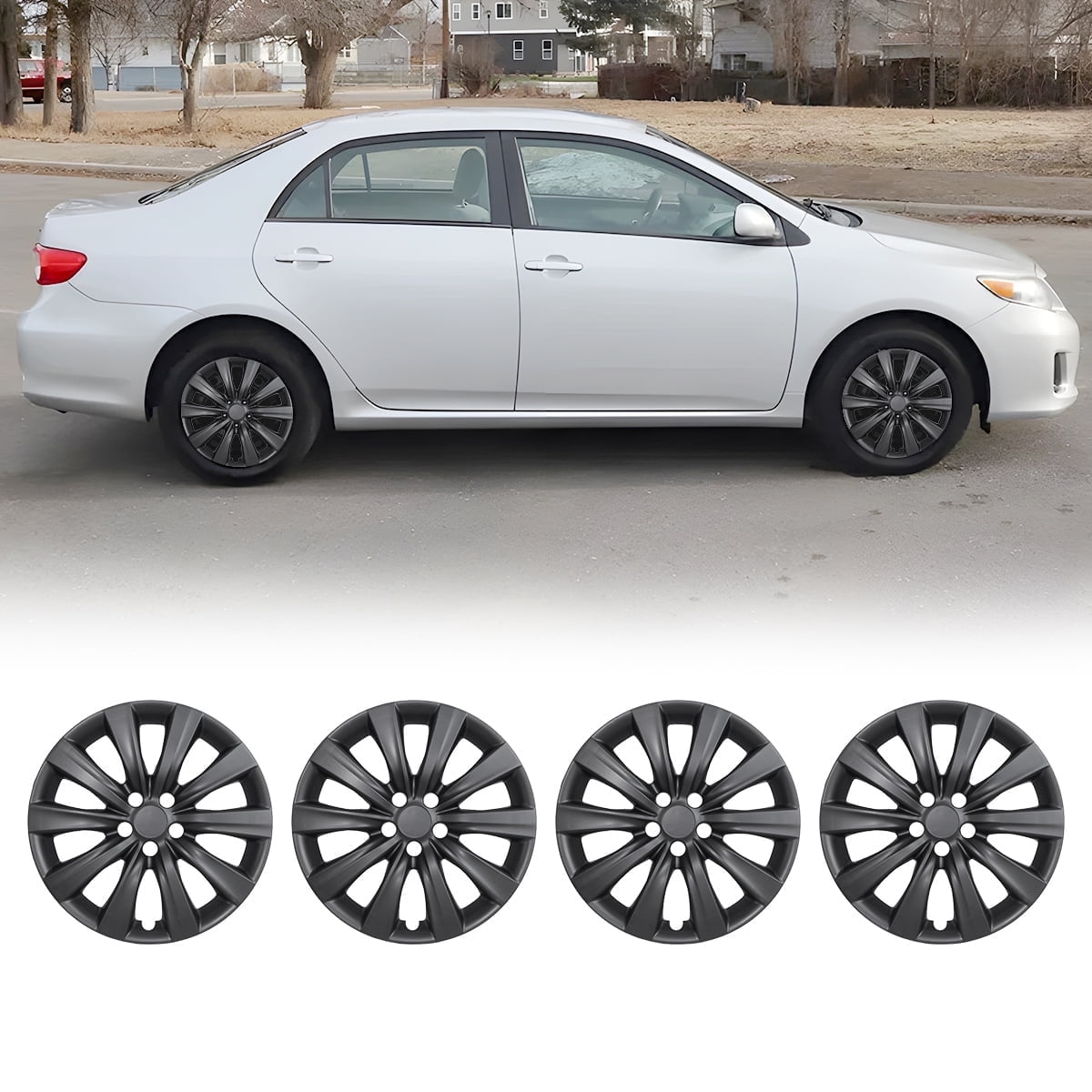 4Pcs/set Cover Hubcaps ,16 Inch Hubcaps Wheel Rims Cover for 2009-2013 ...
