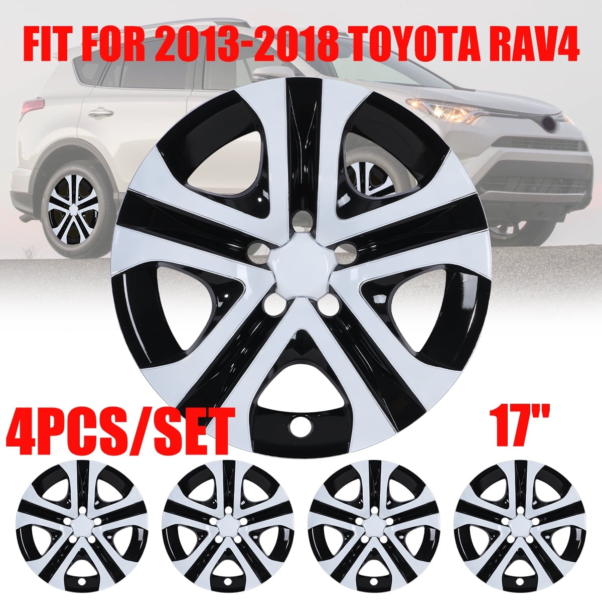 4Pcs/set Cover Hubcaps ,17 Inch Hubcaps Wheel Rims Cover for 2013-2018 ...