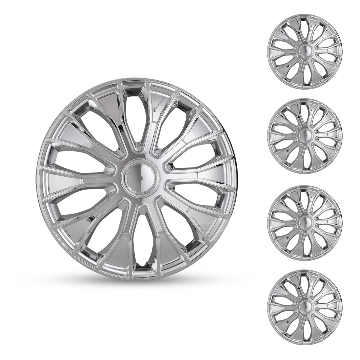 4Pcs/set Hubcaps Wheel Cover Replacement 15" Hub Caps Universal Wheel ...
