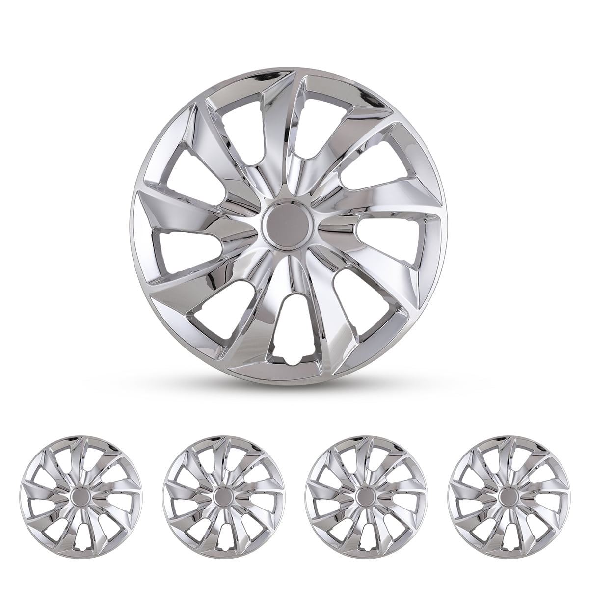 4Pcs/set Wheel Rims Cover Hubcaps ,13 Inch Universal Snap On Car Truck ...
