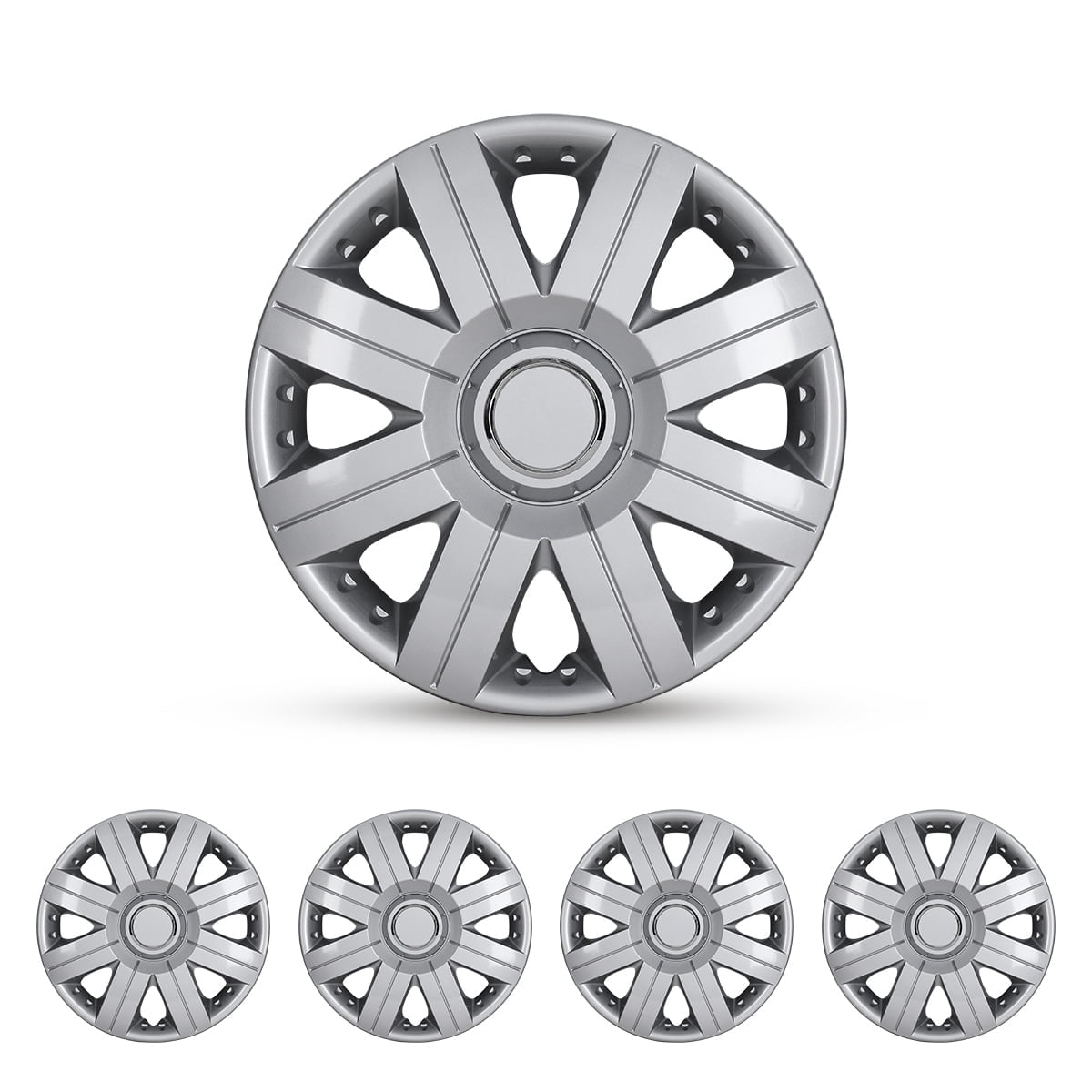 4Pcs/set Wheel Rims Cover Hubcaps ,14 Inch Universal Snap On Car Truck ...