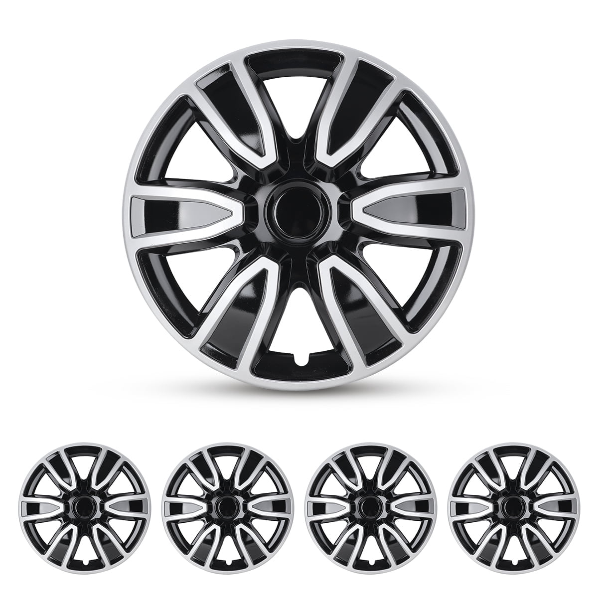 4Pcs/set Wheel Rims Cover Hubcaps ,15 Inch Universal Snap On Car Truck ...