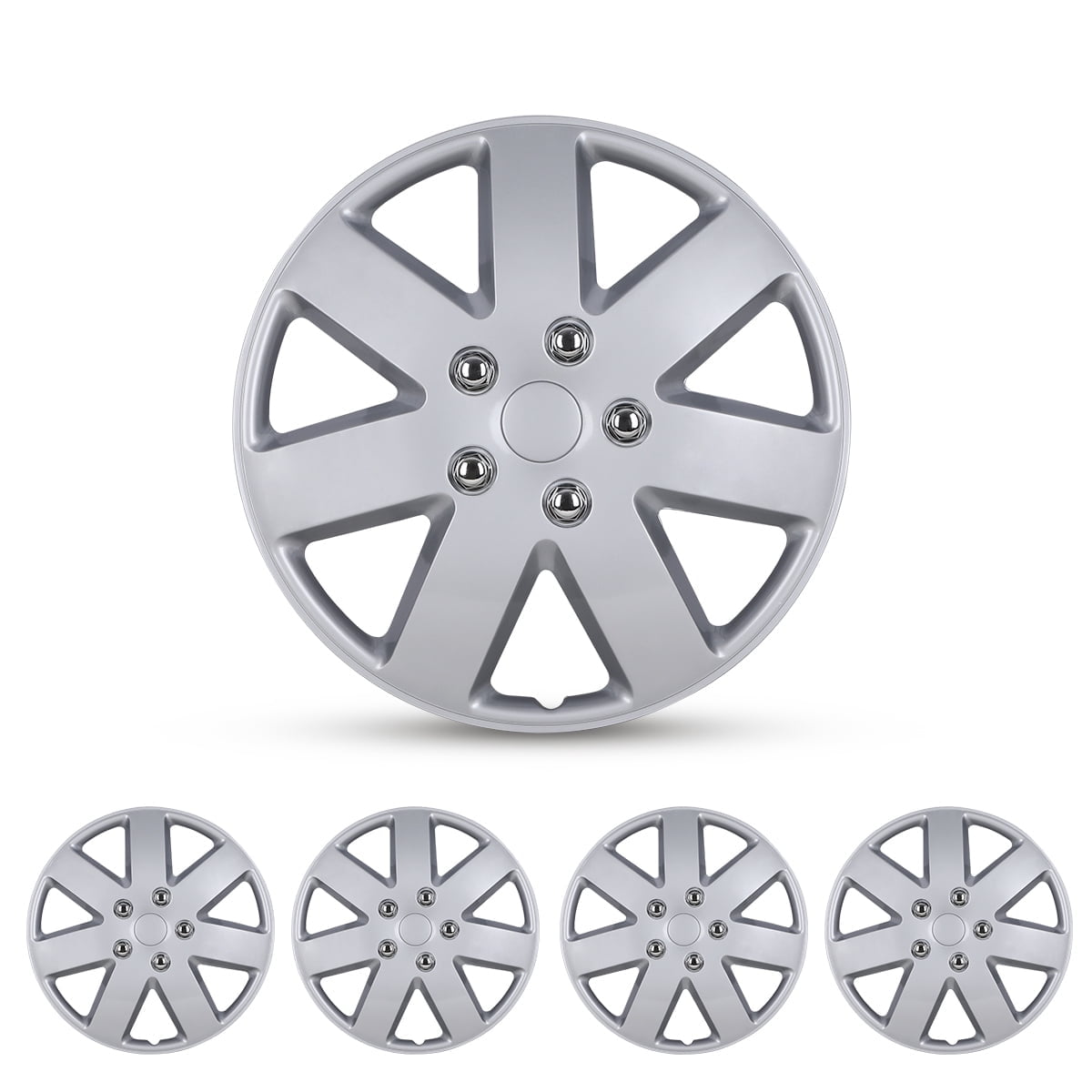 4Pcs/set Wheel Rims Cover Hubcaps ,16 Inch Universal Snap On Car Truck ...