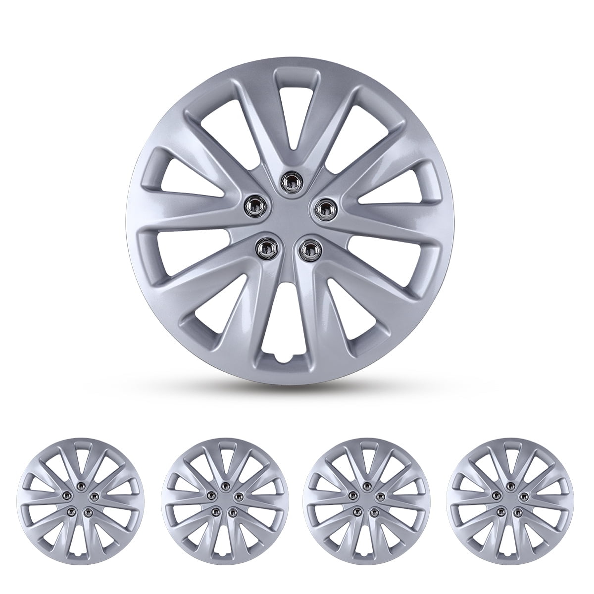 4Pcs/set Wheel Rims Cover Hubcaps ,16 Inch Universal Snap On Car Truck ...