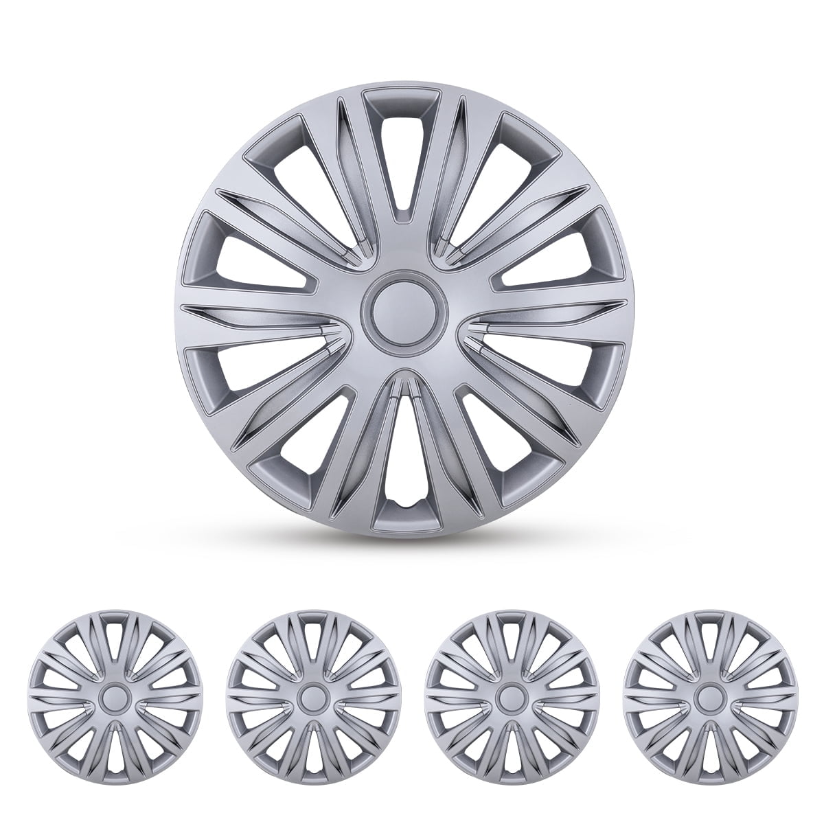 4Pcs/set Wheel Rims Cover Hubcaps ,17 Inch Universal Snap On Car Truck ...