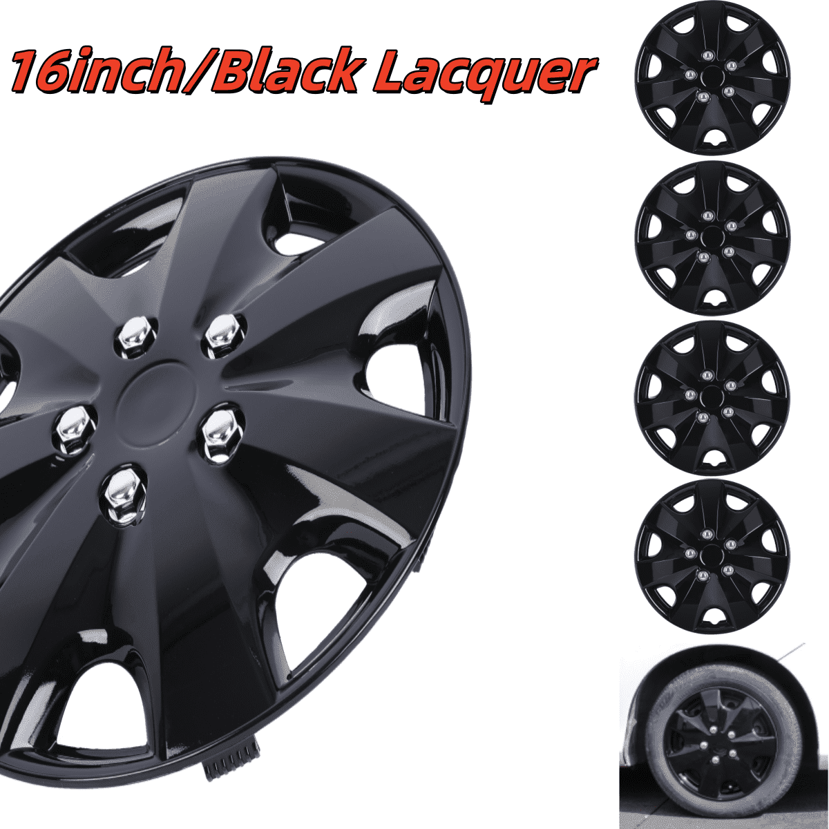 4Pcs/set Wheel Rims Covers 16 inch 4 Pieces ,for Most Vehicles Snap On ...