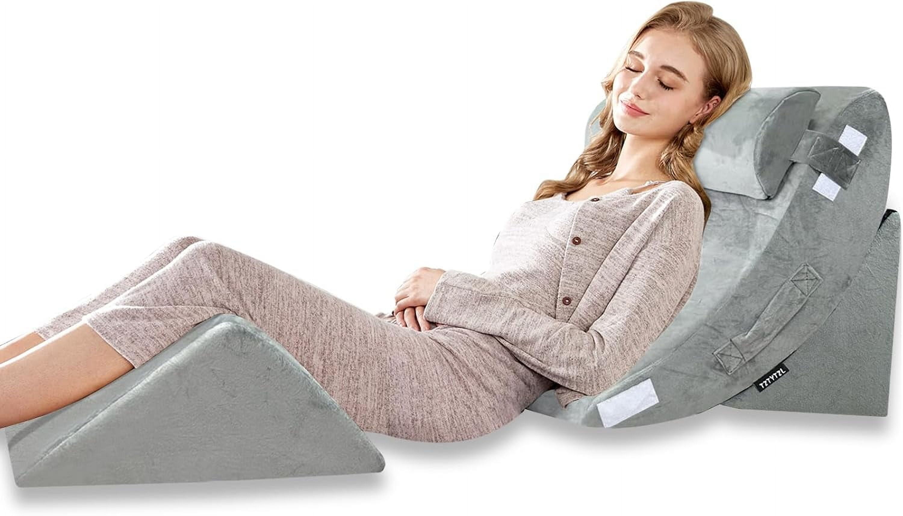 4PcsOrthopedic Bed WedgePillow Set Post Surgery Foam Pillow Triangle Memory Foam Pillow ...