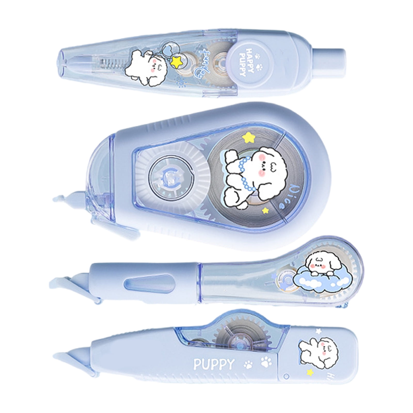 4Piece Retractable Whiteouts Tape Set With Ergonomic Clicks Mechanism ...