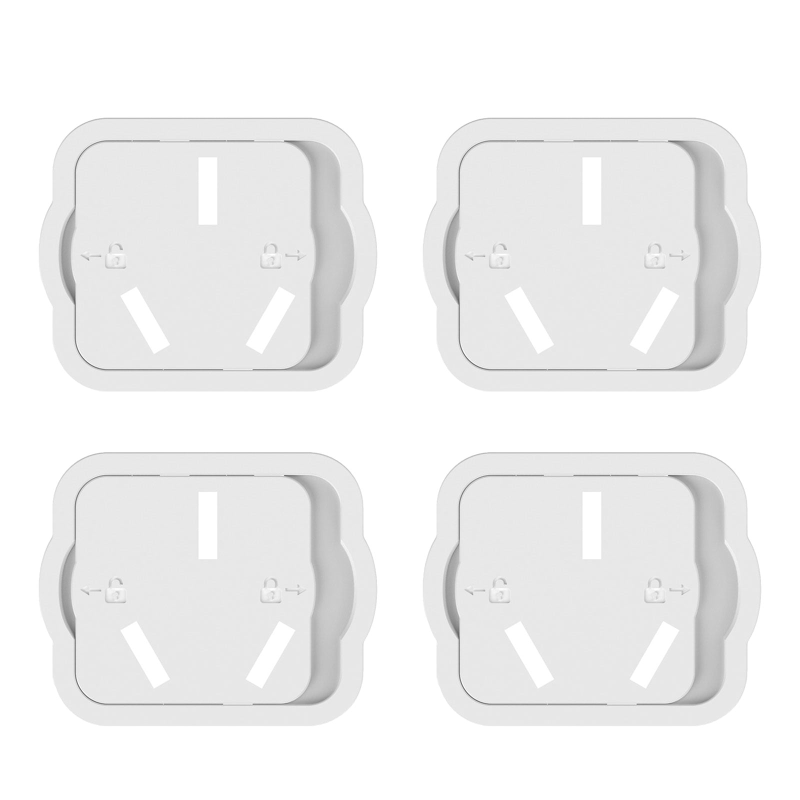 4Pieces Baby Proofing Outlet Covers White Child Safety Plug Covers for ...