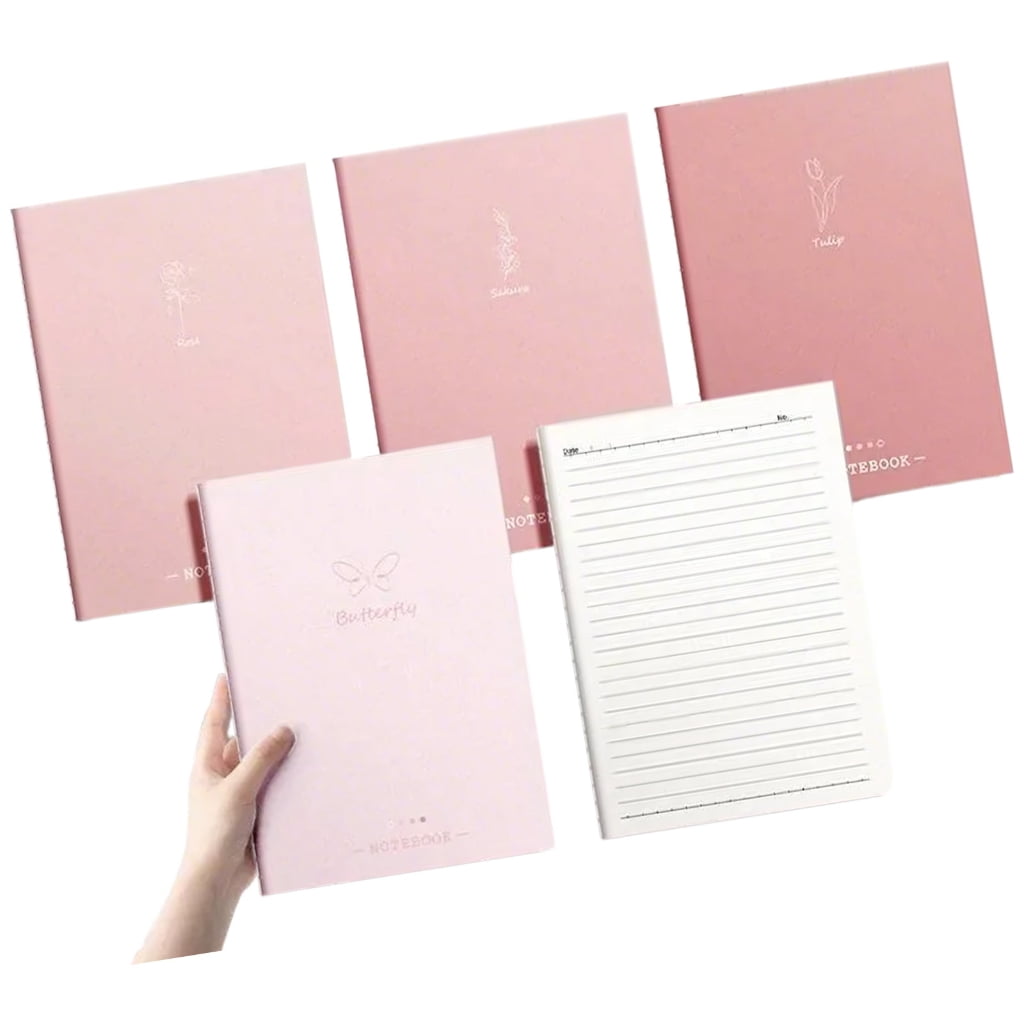 4Pieces College Ruled Paper Notebook 80 Pages Wide Lined Journal for ...
