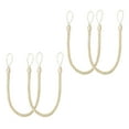 4Pieces Cotton Rope Curtain Tiebacks Handwovens Decorative Holdbacks ...