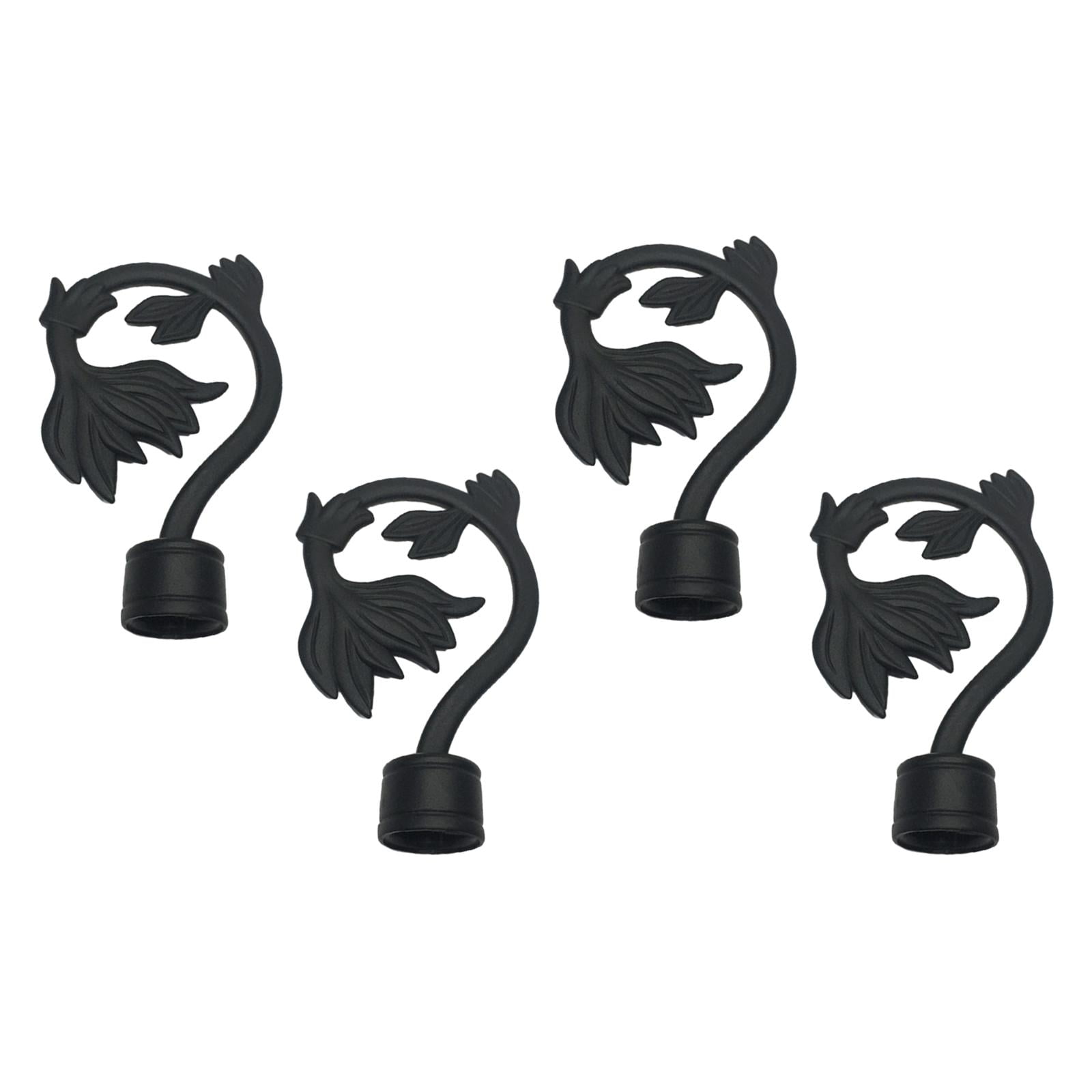 4Pieces Curtain Rod End Curtain Finials for 22mm Drapery Pole ...