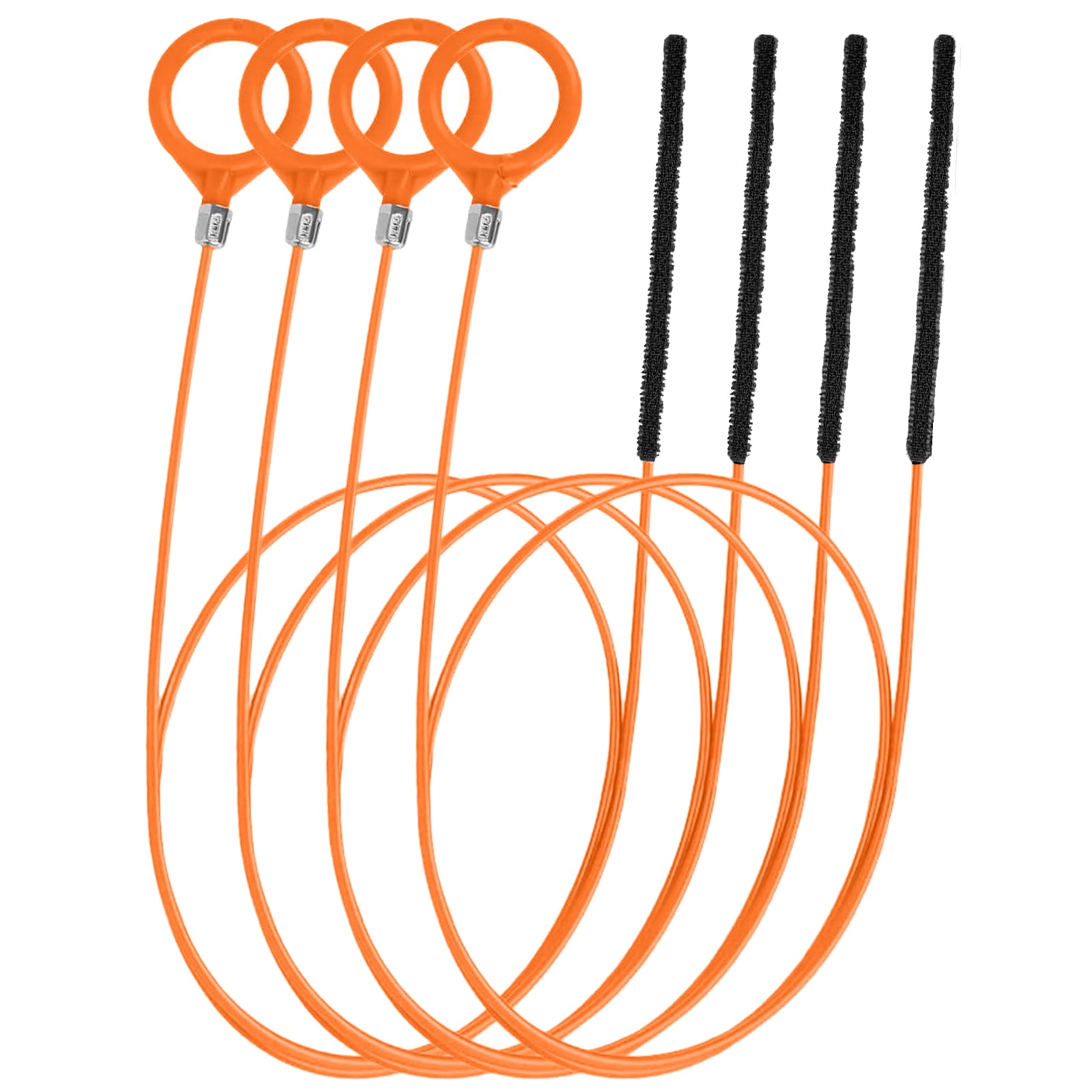 4Pieces Flexible Drain Spirals Plastic Pipe Cleaner Tool for Hair Clog ...