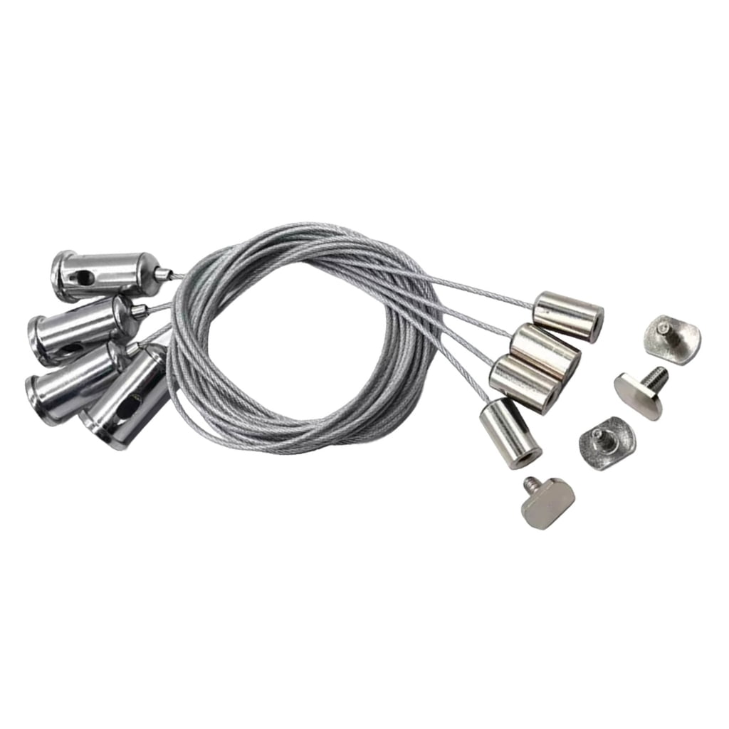 4Pieces Flexible Wire Rope Set Accessory for Art and Lamp Installation ...