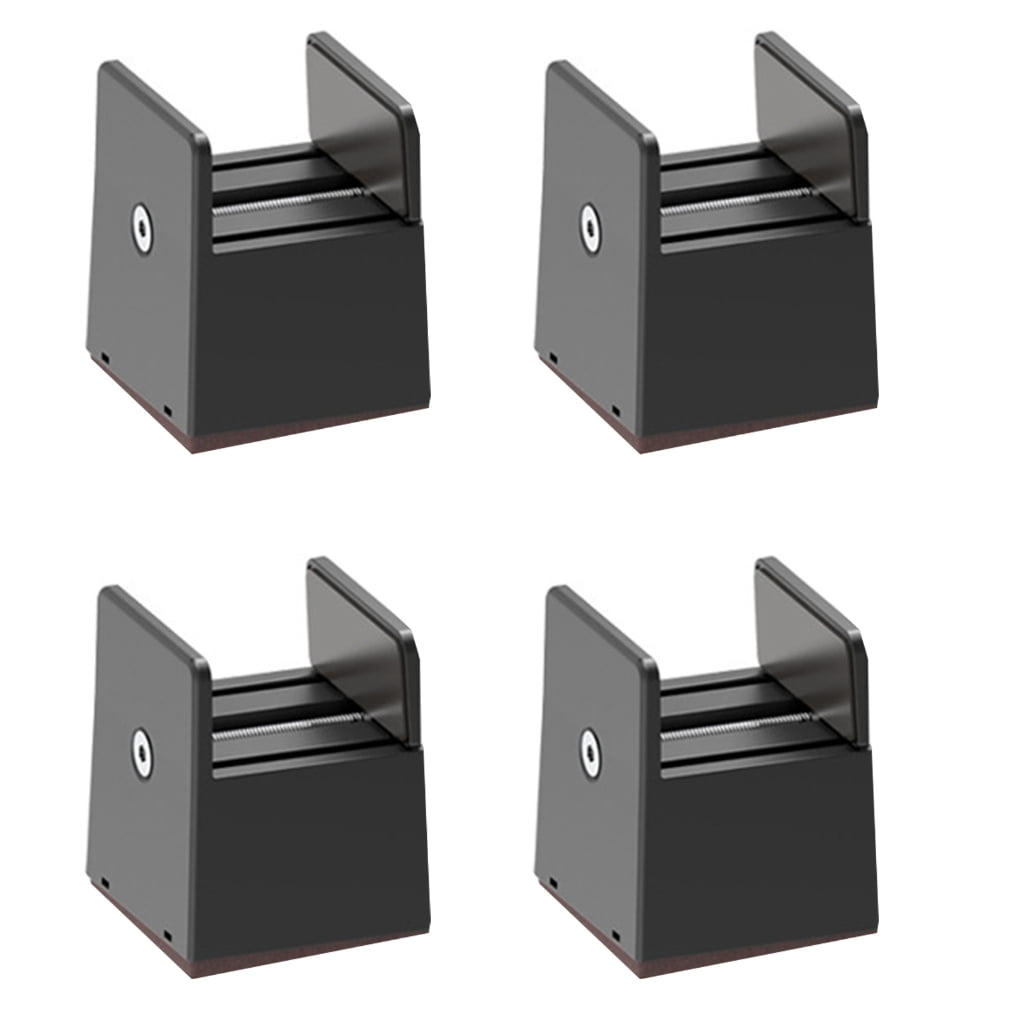 4Pieces Furniture Risers 2Inch Thick Plastic Bed Leg Elevators for Sofa ...