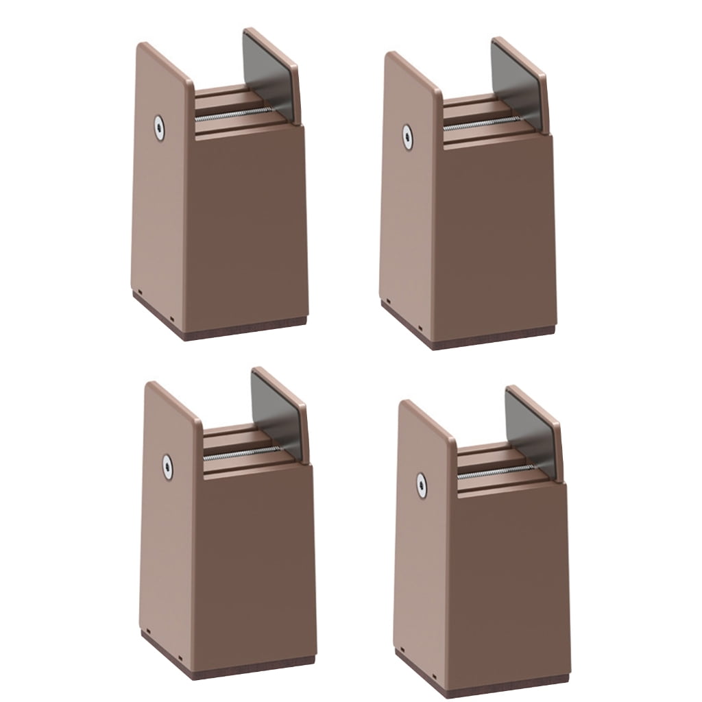 4Pieces Furniture Risers 2Inch Thick Plastic Bed Leg Elevators for Sofa ...