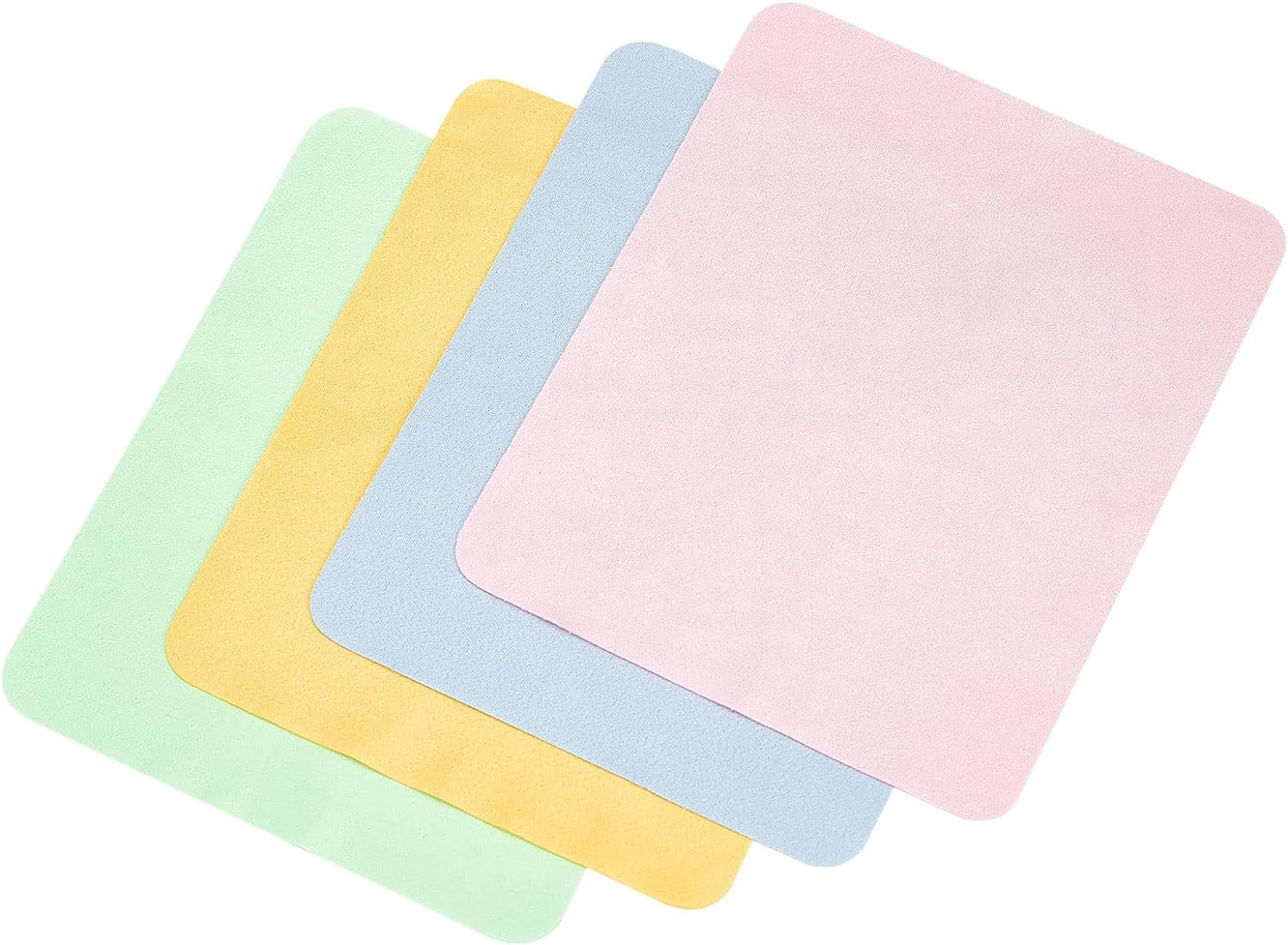 4Pieces Mixed Color Microfiber Cleaning Cloths Cloth Wipes for Cleaning ...