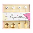 4Pieces Stainless Steel Coffee Spoons Fruit Forks for Creative ...