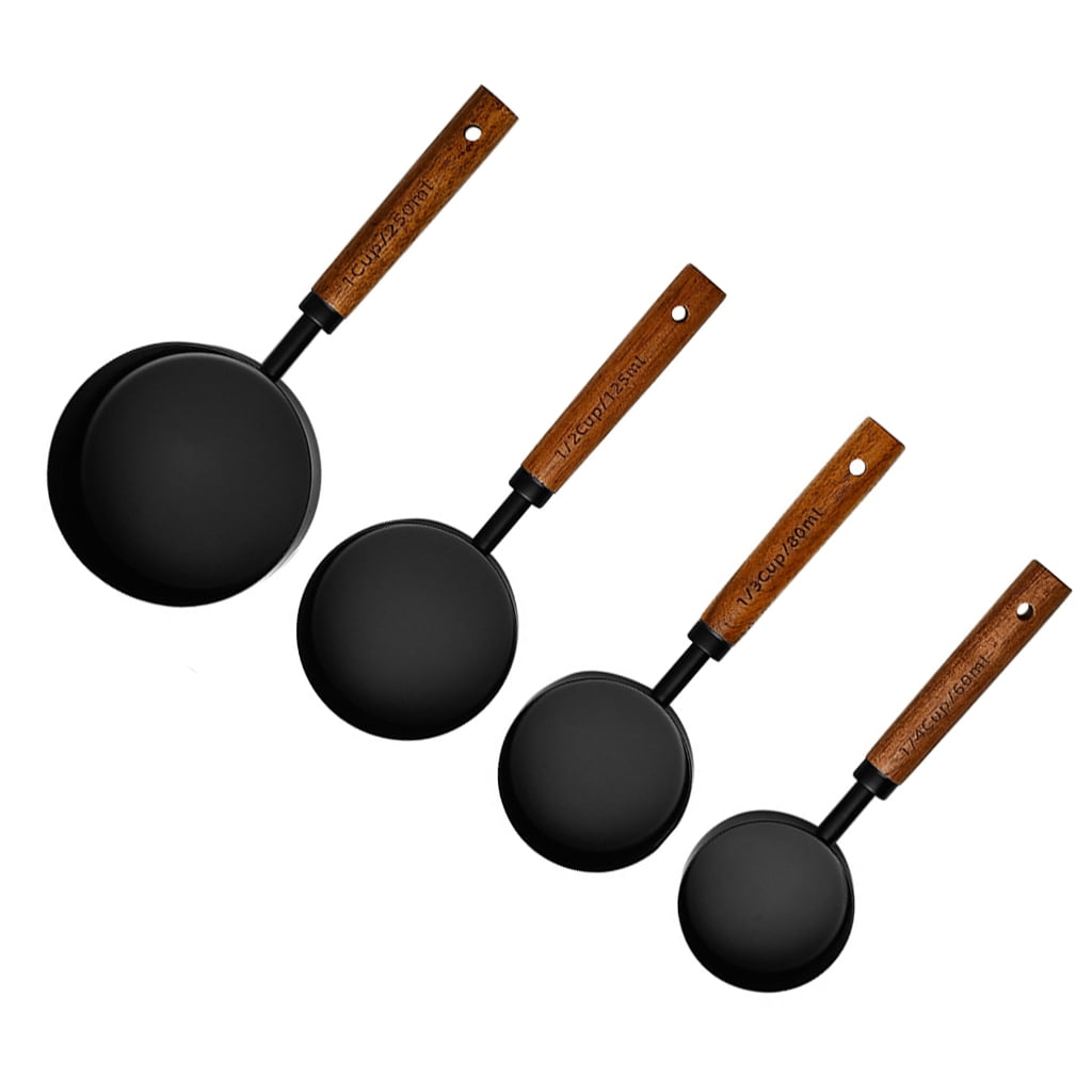 4Pieces Stainless Steel Measuring Cups Measuring Spoons Set Measuring ...