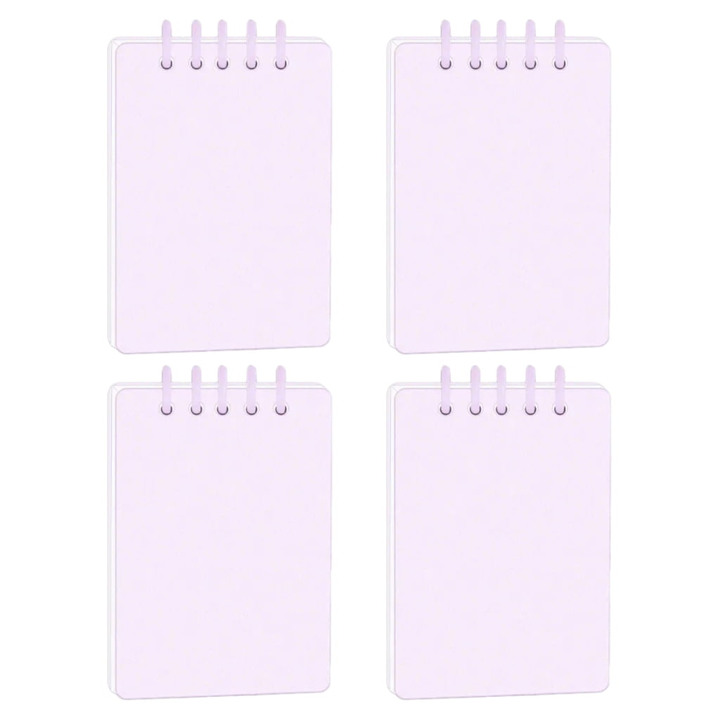 4Pieces Twin Coil Binding Notepads 160 Pages Wide Lined Small Notepads ...